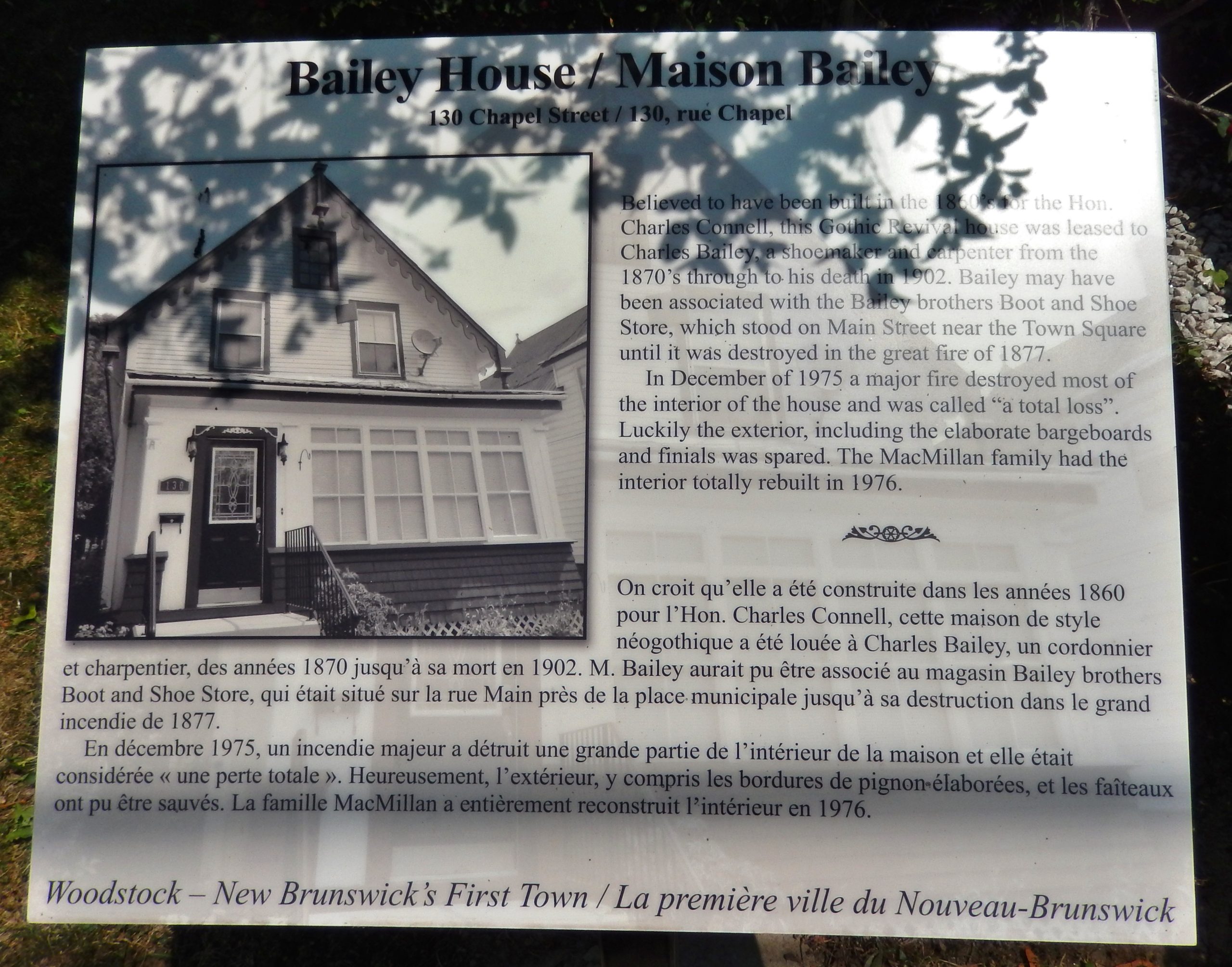 Bailey House - Association Heritage New Brunswick